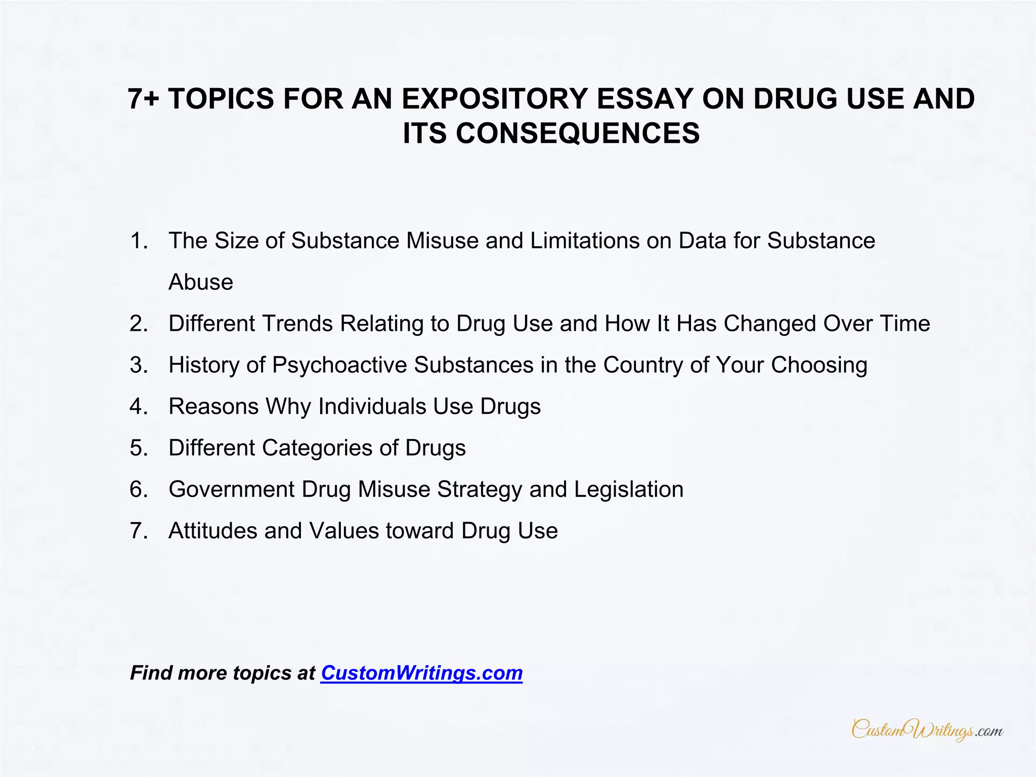 HOW TO WRITE AN EXPOSITORY ESSAY ON DRUG USE AND ITS CONSEQUENCES | PPTX