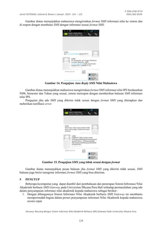 RANCANG BANGUN SISTEM INFORMASI NILAI AKADEMIK BERBASIS SMS GATEWAY PADA UNIVERSITAS DHYANA PURA ...