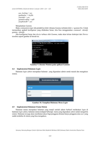 RANCANG BANGUN SISTEM INFORMASI NILAI AKADEMIK BERBASIS SMS GATEWAY PADA UNIVERSITAS DHYANA PURA ...