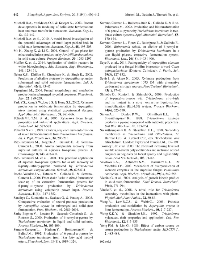 Bioreactor design and implementation strategies for the cultivation of filamentous fungi and the ...