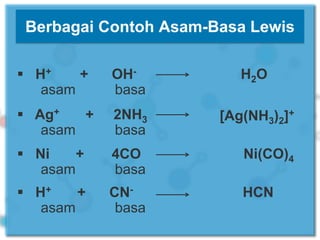 Teori asam-basa lewis | PPTX