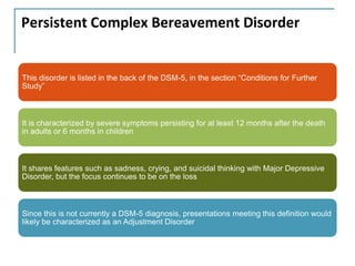 Bereavement, Adjustment disorder and PDD.ppt