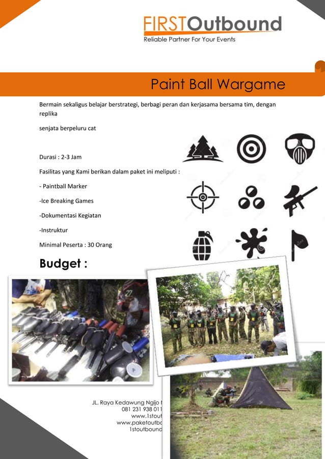 PROFILE FIRST OUTBOUND TRAINING, PROGRAM DAN SERVICE , OUTBOUND , GATHERING | PDF