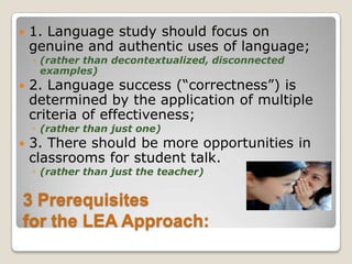 430-F12 Class 5: Andrews LEA Approach | PPTX
