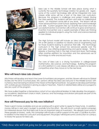 Idea Lab Brochure | PDF