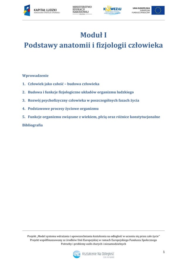 Podstawy anatomii i fizjologii człowieka | PDF | Bone and Joint Conditions | Diseases and Conditions