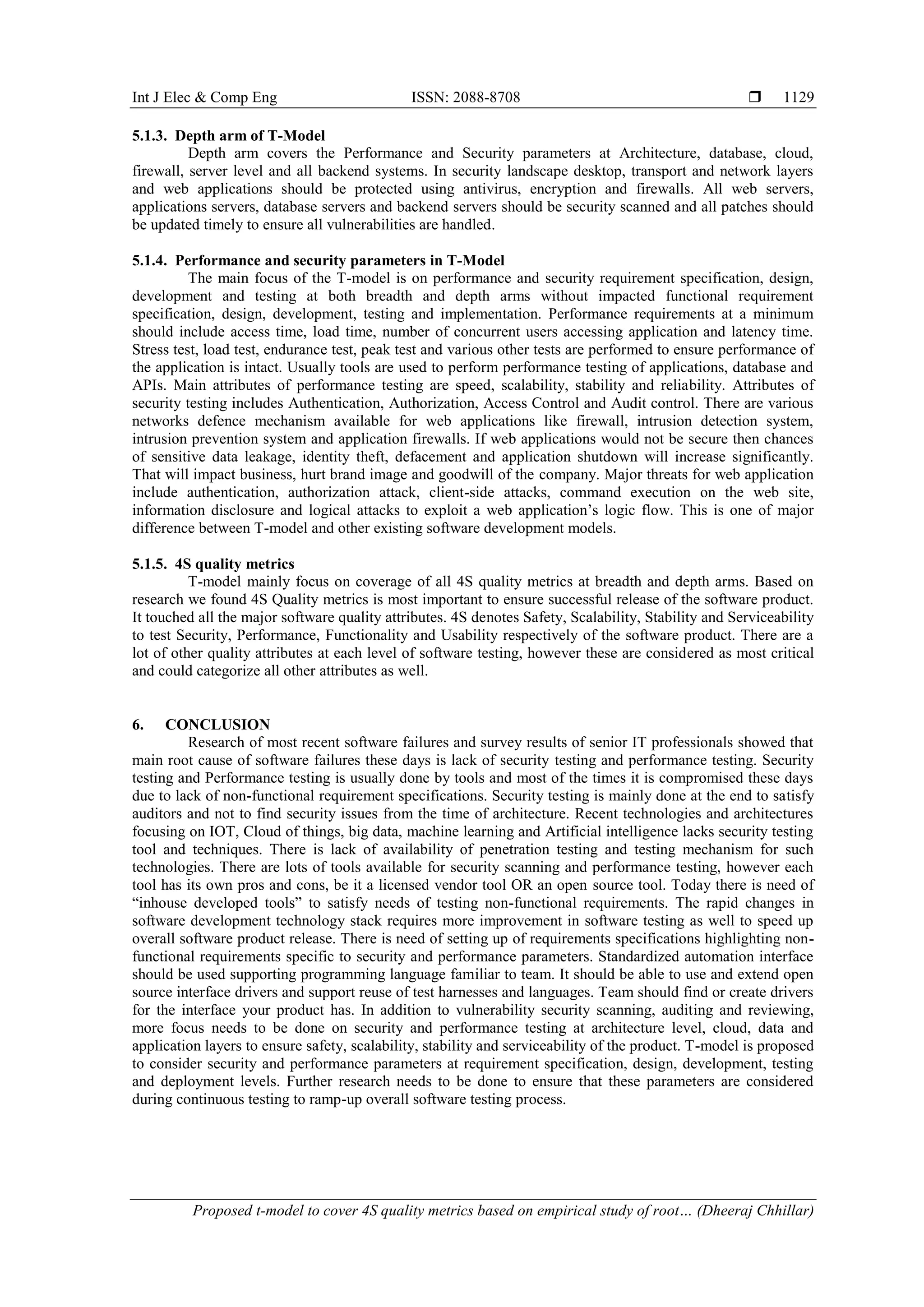 Proposed T-Model to cover 4S quality metrics based on empirical study of root cause of software ...