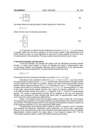 Real interpolation method for transfer function approximation of distributed parameter system | PDF