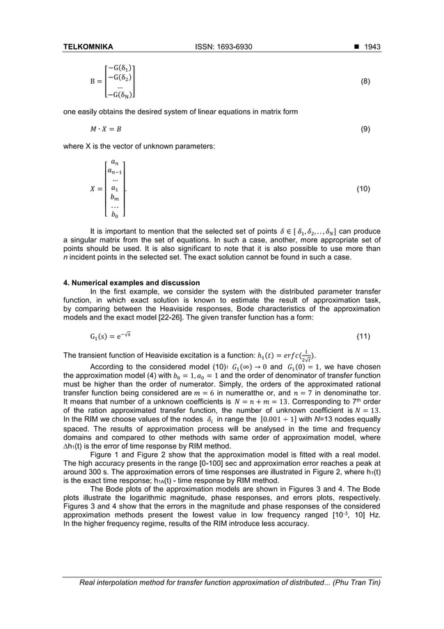 Real Interpolation Method For Transfer Function Approximation Of
