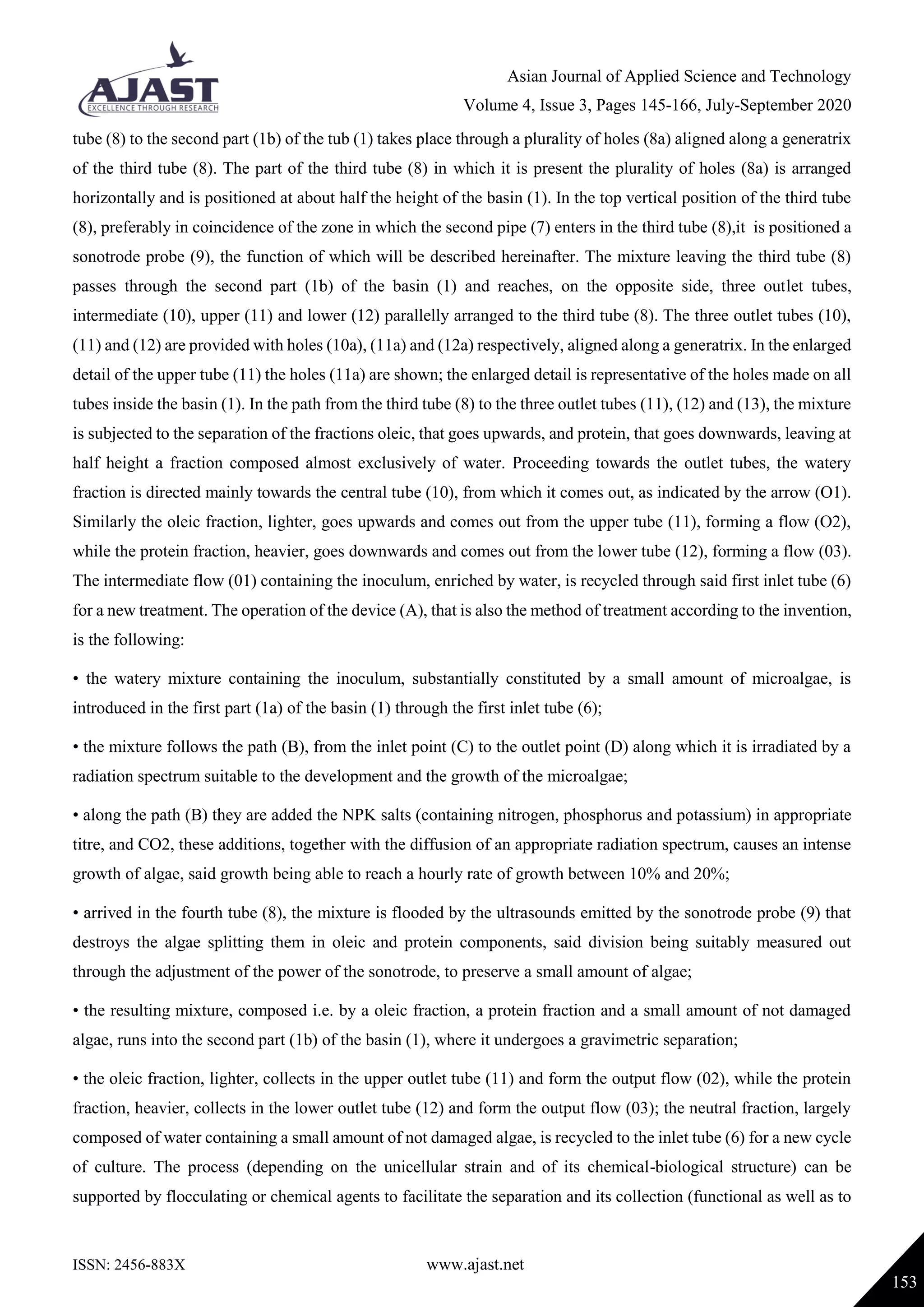 Innovative Plant for the Production of Microalgaes | PDF