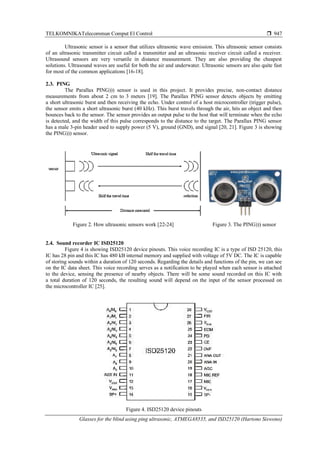 Glasses for the blind using ping ultrasonic, ATMEGA8535 and ISD25120 | PDF