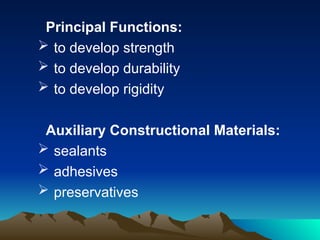 Introduction construction materials and testing | PPT