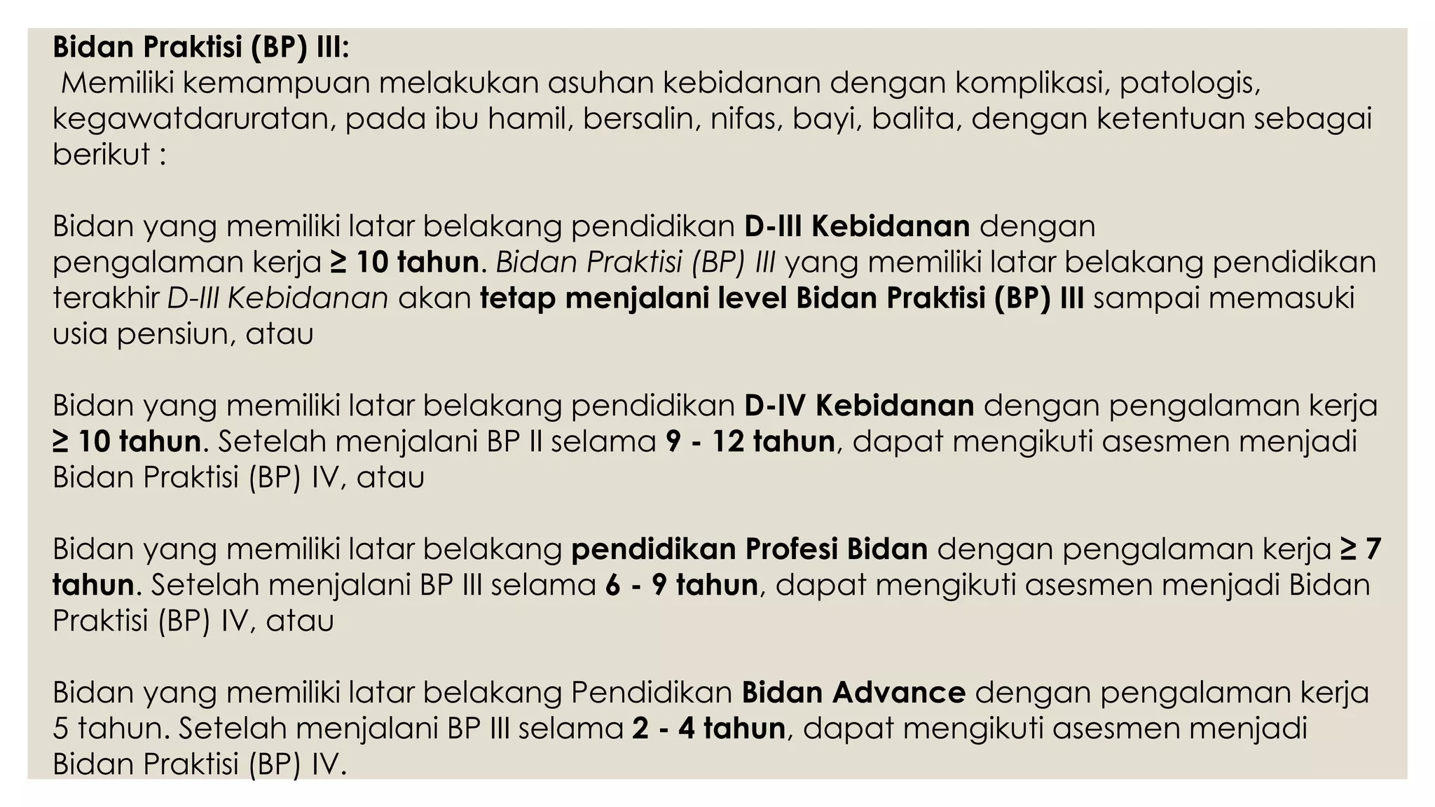 Jenjang Karir Bidan | PDF