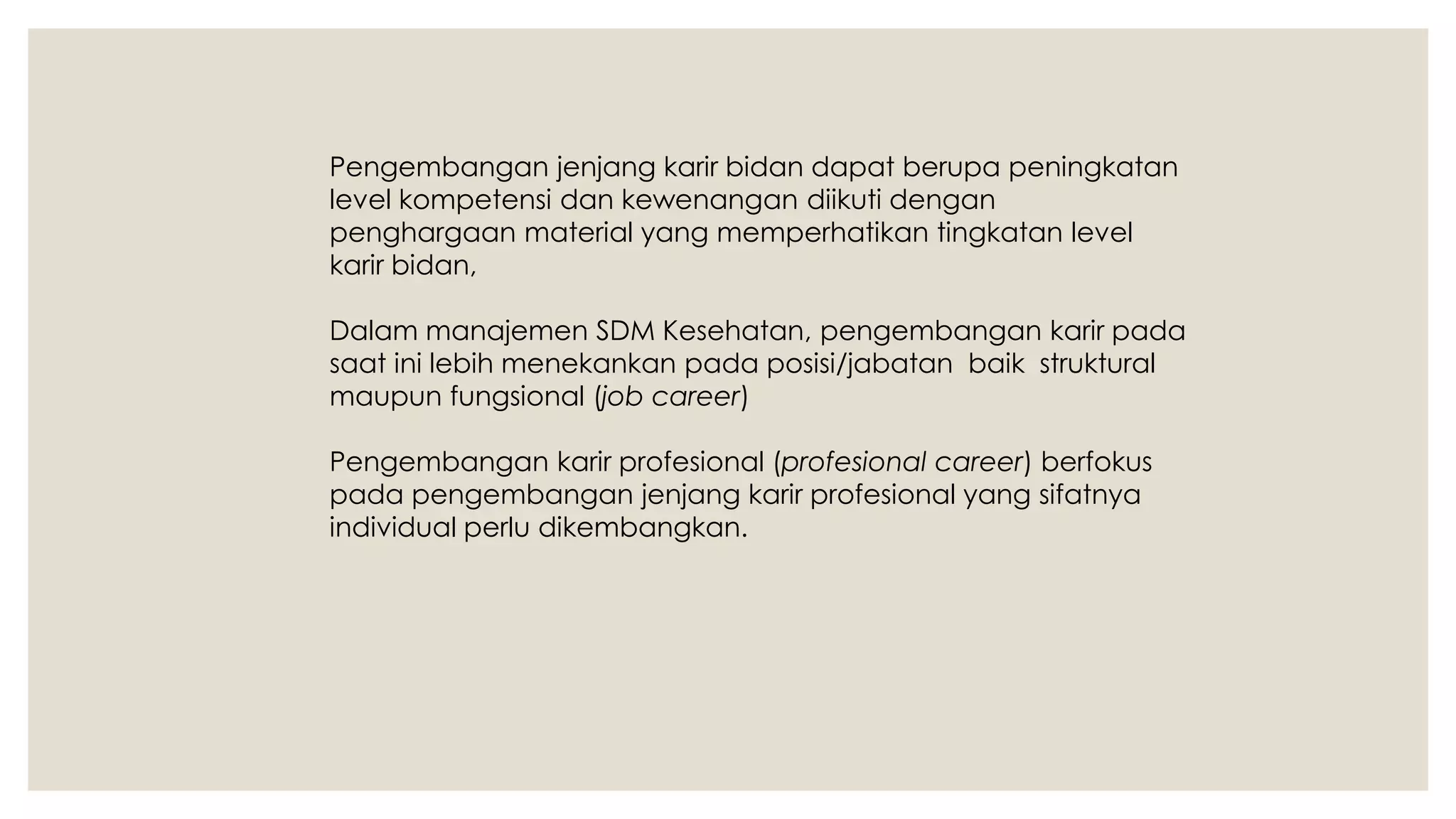 Jenjang Karir Bidan | PDF