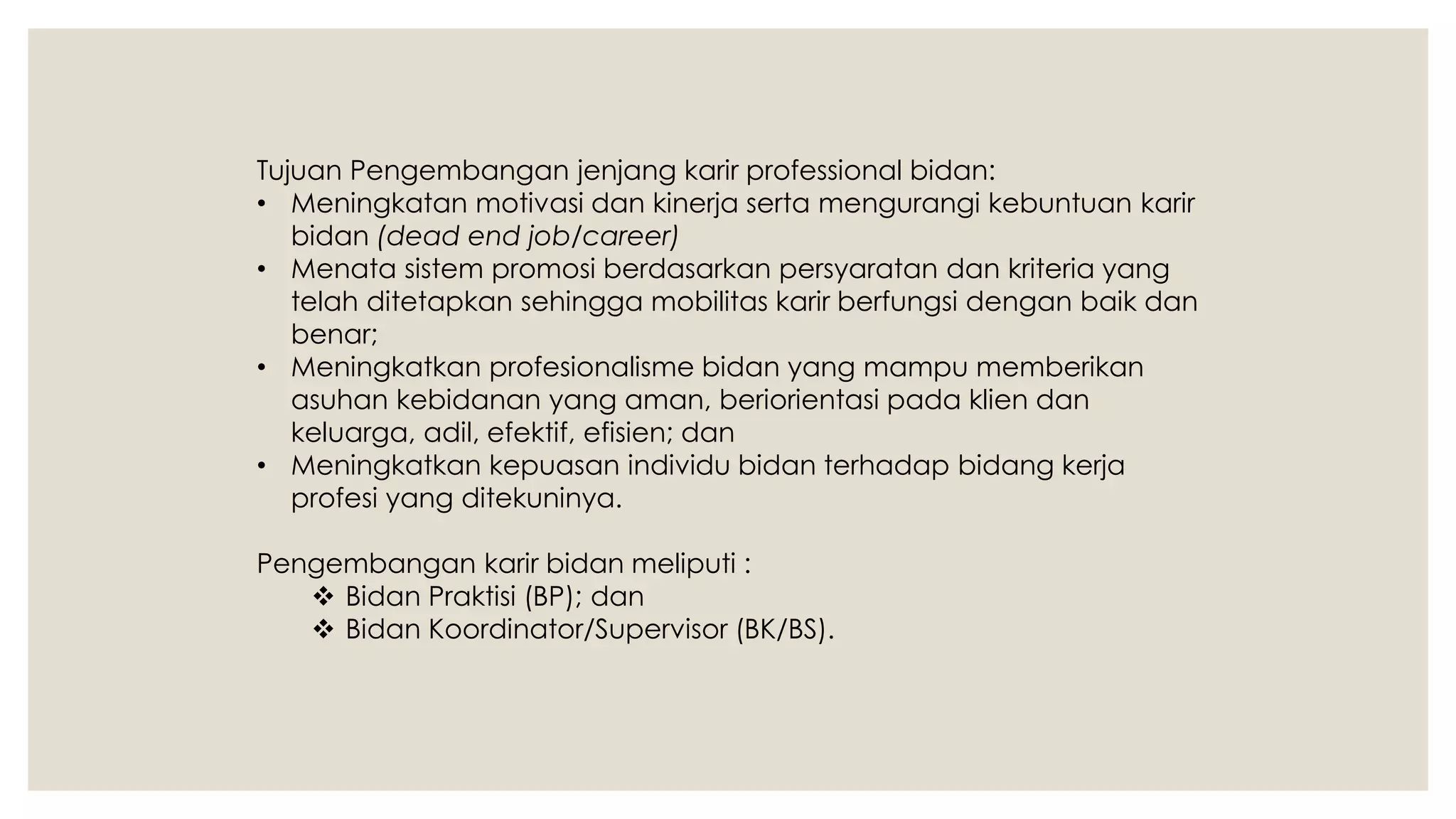 Jenjang Karir Bidan | PDF