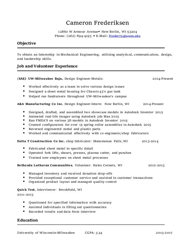 Revised Resume