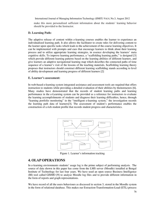 OLAP based Scaffolding to support Personalized Synchronous e-Learning | PDF