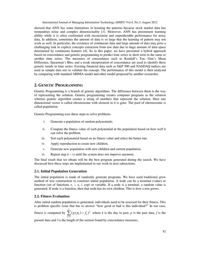 PERFORMANCE ANALYSIS OF HYBRID FORECASTING MODEL IN STOCK MARKET FORECASTING | PDF