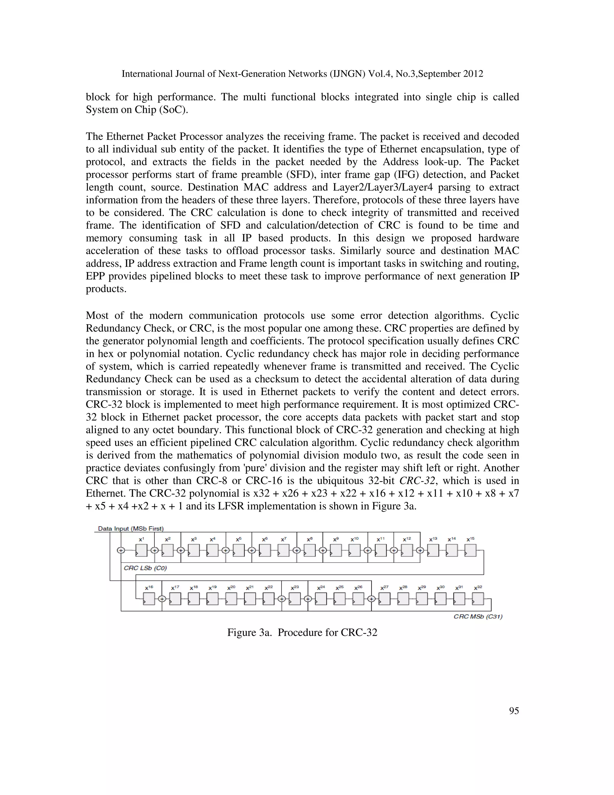 HIGH PERFORMANCE ETHERNET PACKET PROCESSOR CORE FOR NEXT GENERATION NETWORKS | PDF