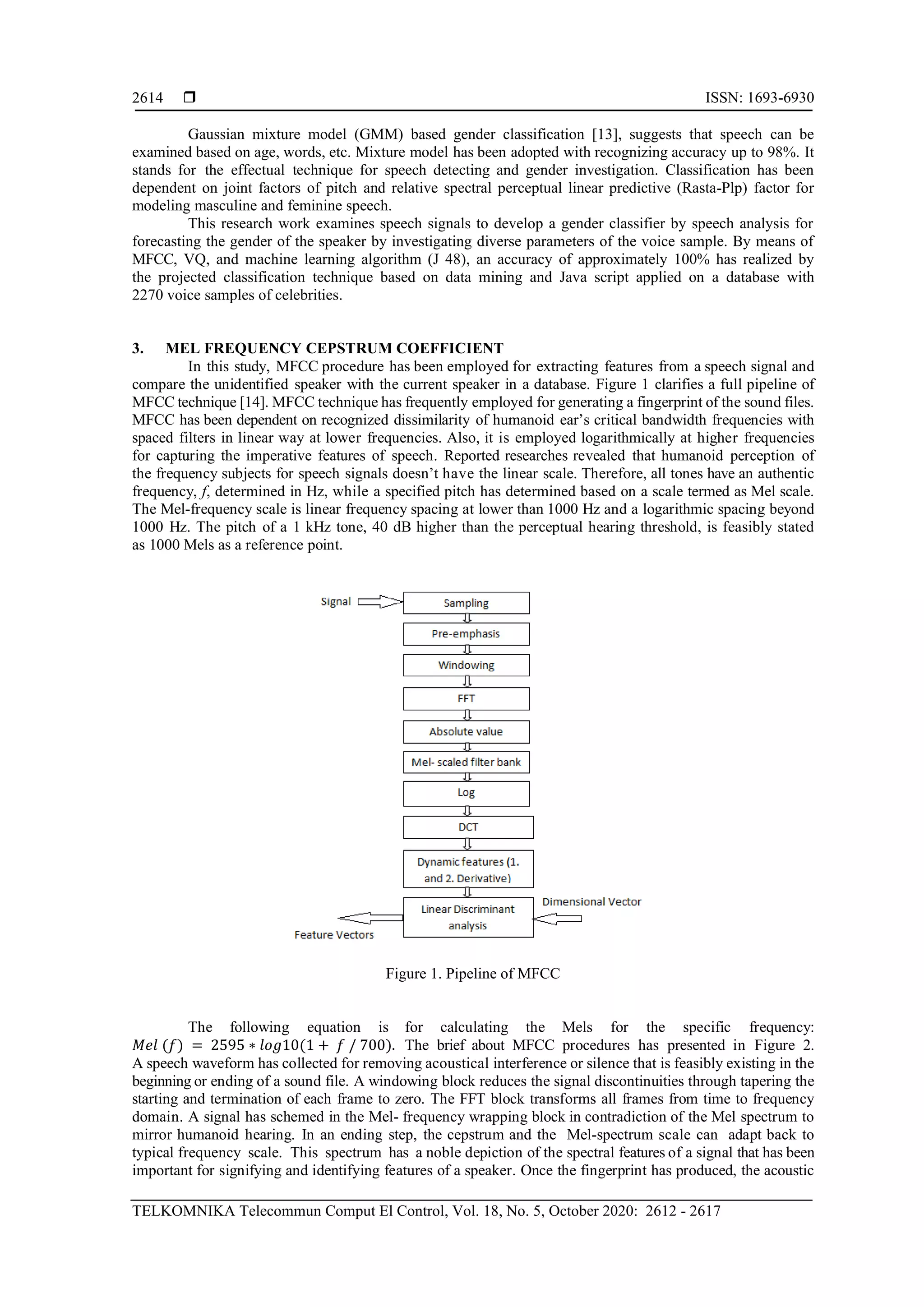 Gender voice classification with huge accuracy rate | PDF