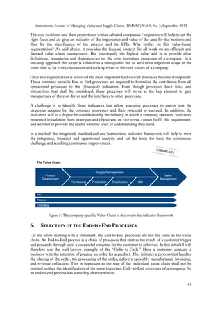 VALUE-CHAIN ORIENTED IDENTIFICATION OF INDICATORS TO ESTABLISH A ...