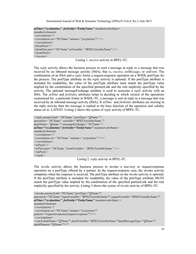 FORMALIZING BPEL-TC THROUGH Π-CALCULUS | PPT