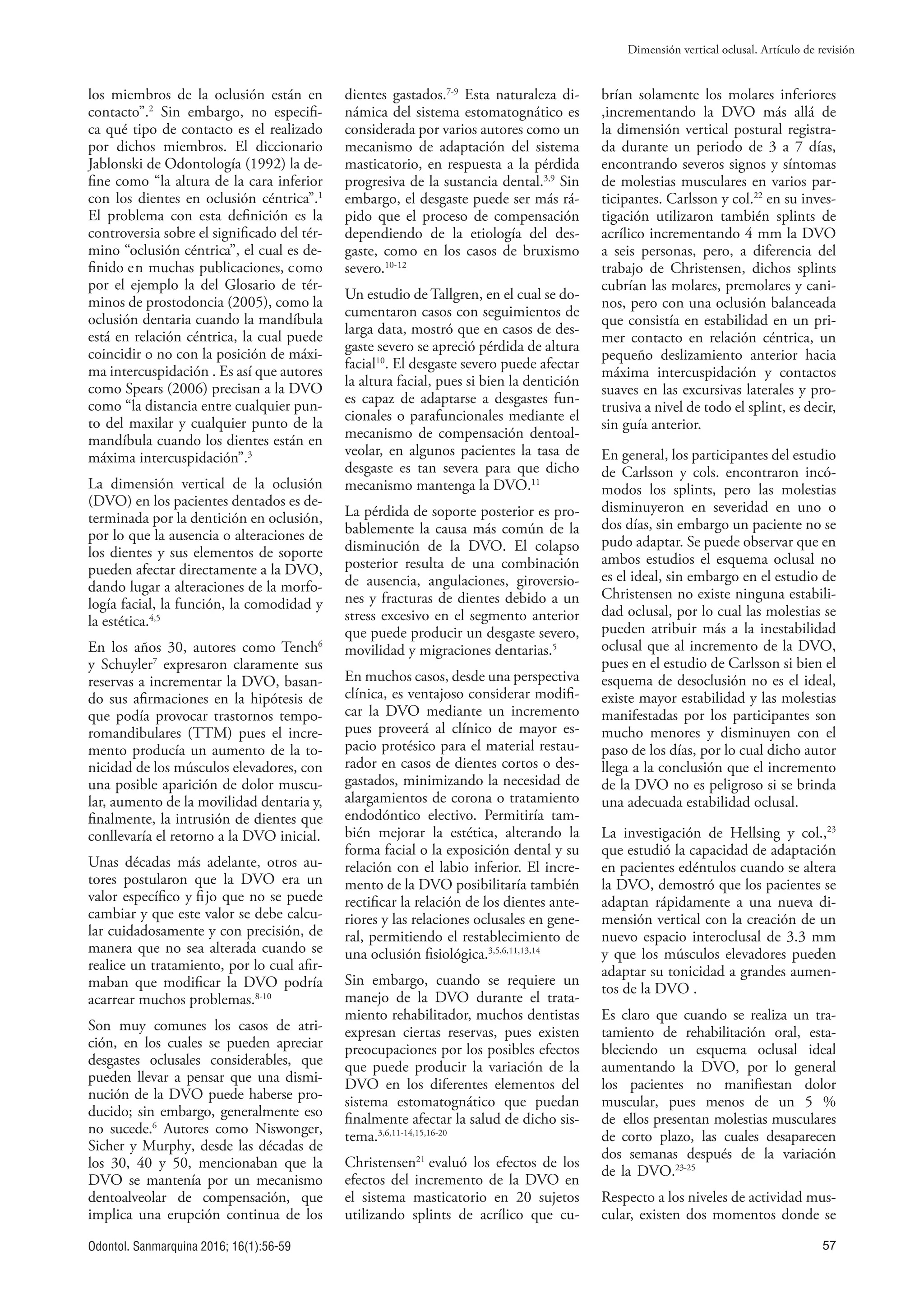 dimension vertical oclusal | PDF