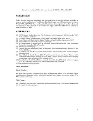 A Comparitive Analysis of Wireless Security Protocols (WEP And WPA2) | PDF