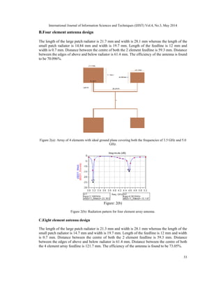 DESIGN OF DUAL BAND DISSIMILAR PATCH SIZE ARRAY ANTENNA FOR WIRELESS ...