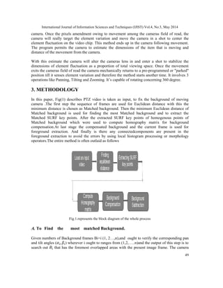 DETECTION OF MOVING OBJECT USING FOREGROUND EXTRACTION ALGORITHM BY PTZ CAMERA | PDF