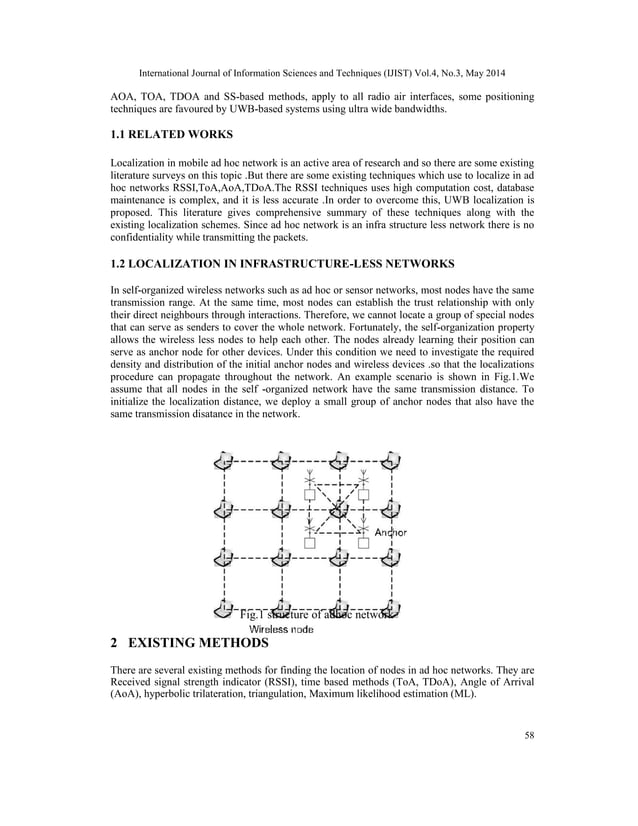 UWB LOCALIZATION OF NODES FOR SECURING A MANET | PDF