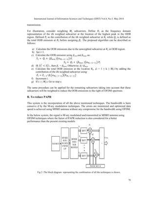 SIDELOBE SUPPRESSION AND PAPR REDUCTION FOR COGNITIVE RADIO MIMO-OFDM SYSTEMS USING CONVEX ...