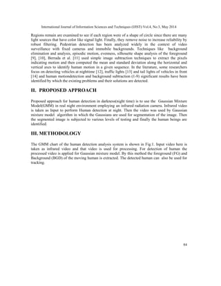 HUMAN DETECTION IN HOURS OF DARKNESS USING GAUSSIAN MIXTURE MODEL ALGORITHM | PDF