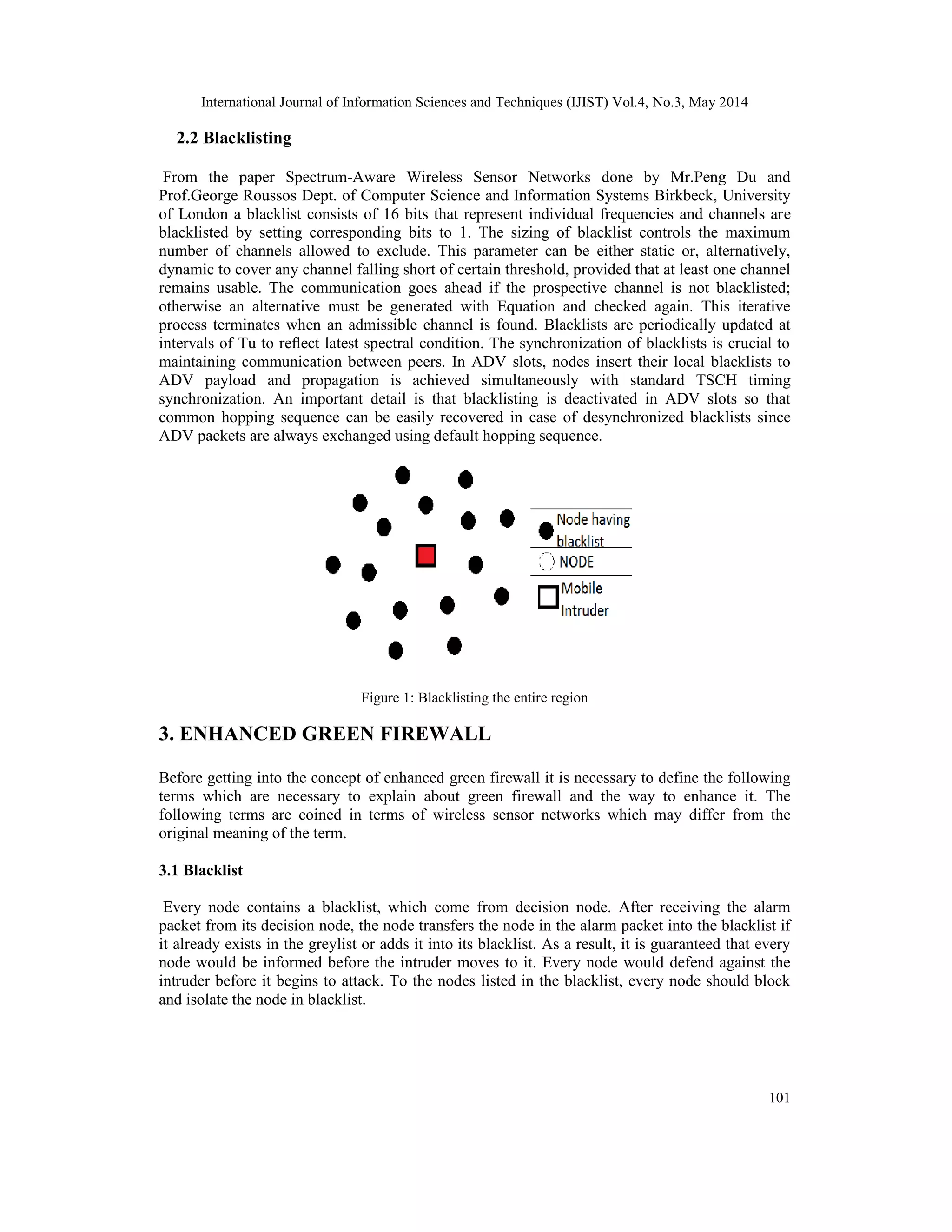 ENHANCED GREEN FIREWALL FOR EFFICIENT DETECTION AND PREVENTION OF MOBILE INTRUDER USING ...