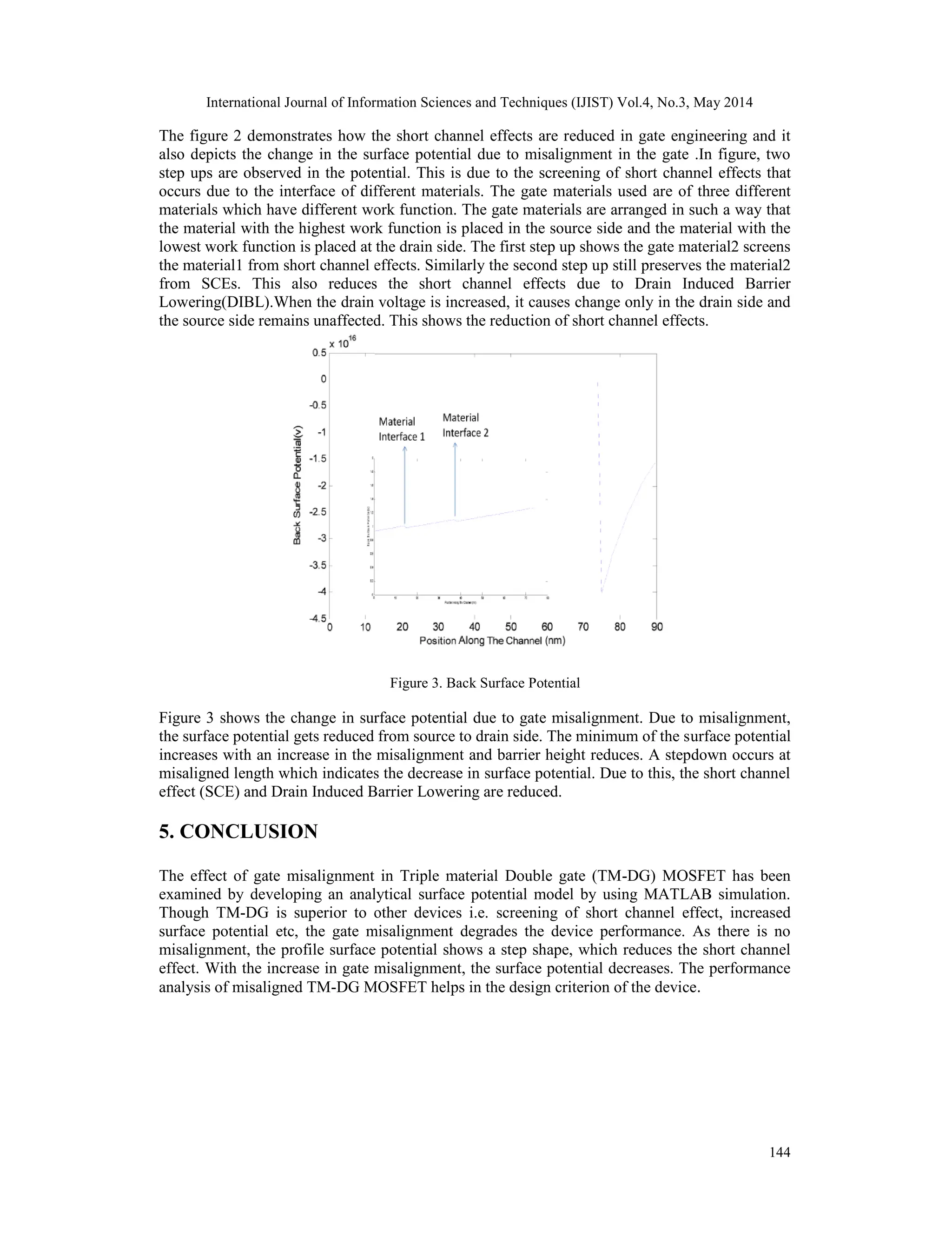 Performance Analysis of Gate Misaligned Triple Material Double Gate (TMDG) MOSFET | PDF