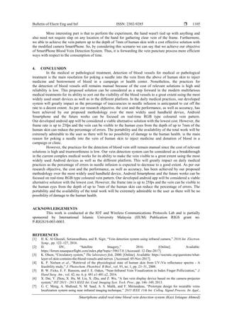 Smartphone aided real-time blood vein detection system | PDF