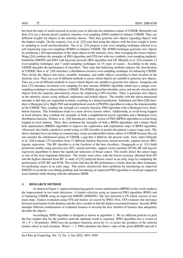 Feature selection of unbalanced breast cancer data using particle swarm optimization | PDF