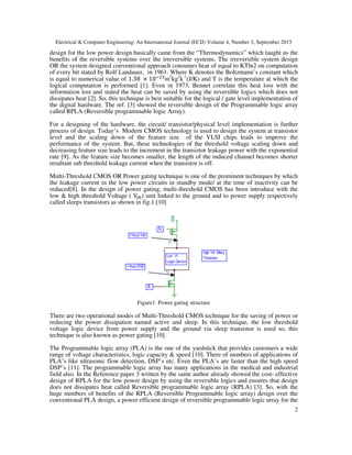 POWER GATING STRUCTURE FOR REVERSIBLE PROGRAMMABLE LOGIC ARRAY | PDF