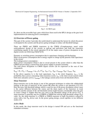 POWER GATING STRUCTURE FOR REVERSIBLE PROGRAMMABLE LOGIC ARRAY | PDF