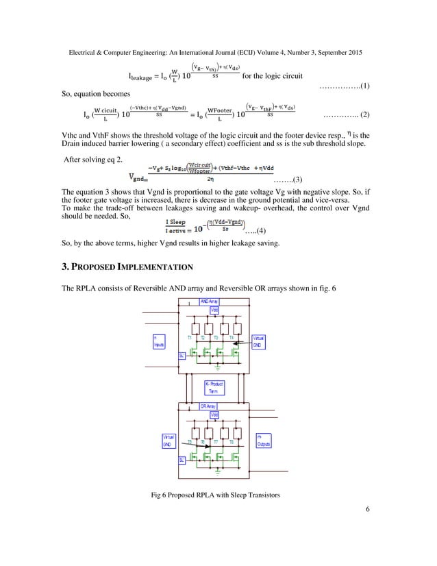 Power Gating Structure For Reversible Programmable Logic Array Pdf