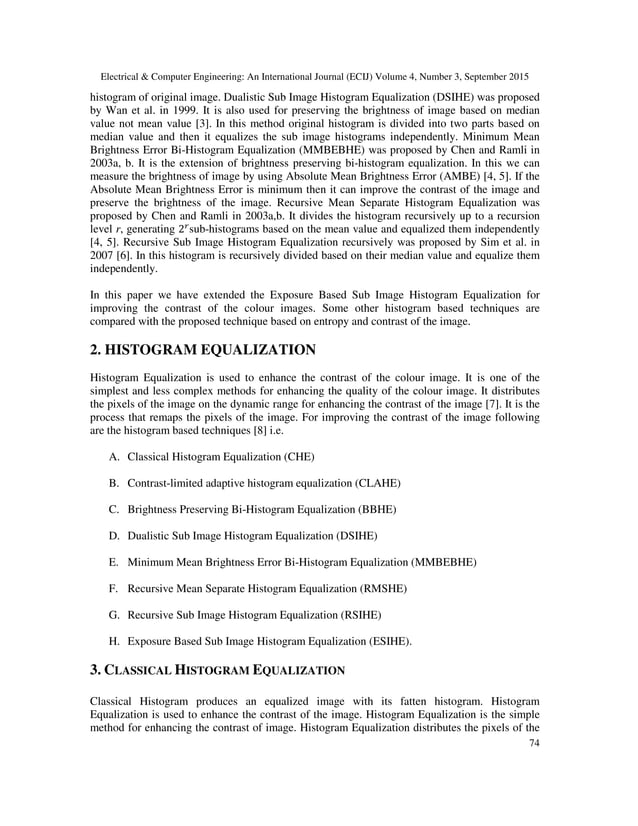 COLOUR IMAGE ENHANCEMENT BASED ON HISTOGRAM EQUALIZATION | PDF | Photo Editing Software ...