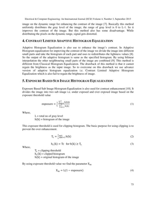 COLOUR IMAGE ENHANCEMENT BASED ON HISTOGRAM EQUALIZATION | PDF