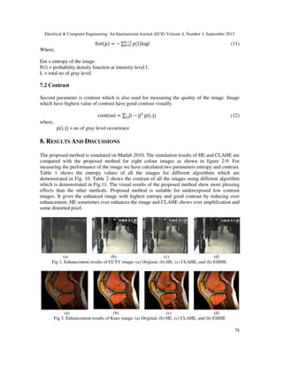 COLOUR IMAGE ENHANCEMENT BASED ON HISTOGRAM EQUALIZATION | PDF