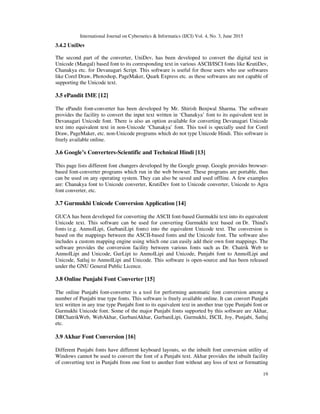 A SURVEY OF LANGUAGE-DETECTION, FONTDETECTION AND FONT-CONVERSION ...