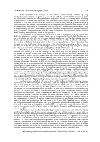 A novel two-polynomial criteria for higher-order systems stability boundaries detection and ...