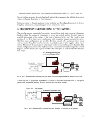Modelling of a Multi Motors Traction System Connected in Series Using a ...