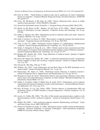 RESULTS OF FINITE ELEMENT ANALYSIS FOR INTERLAMINAR FRACTURE REINFORCED ...