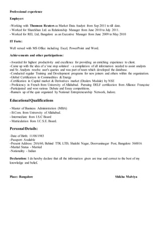 Shikha Malviya resume_November 2015 | DOCX