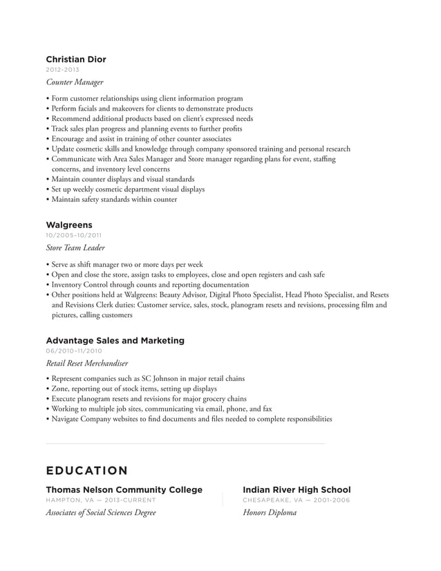 Lee Ann Resume 9216 | PDF