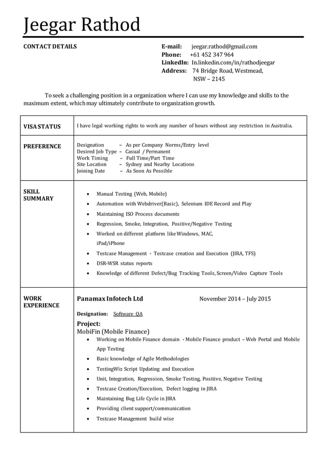 Jeegar Rathod - QA | DOCX | Computer Software and Applications | Computing
